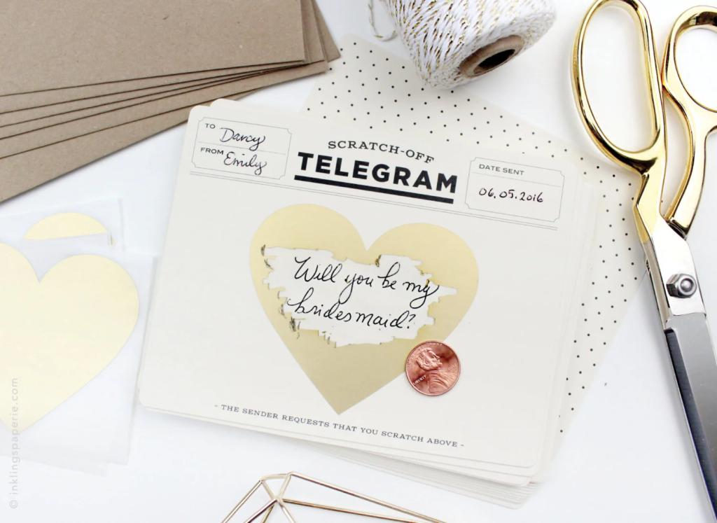 Scratch-off Card - Classic Telegram – Design Your Life Planner